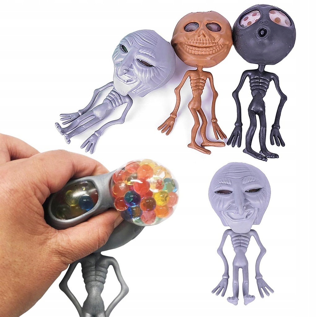 6x Gniotek Antystresowy KOSMITA Alien UFO Winogron - 13524214063 ...