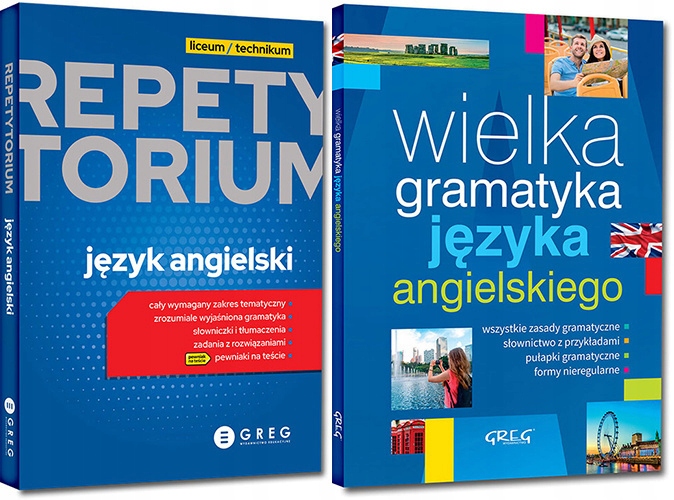 Matura 2023 ANGIELSKI REPETYTORIUM +GRAMATYKA GREG - 12830613696 - oficjalne archiwum Allegro