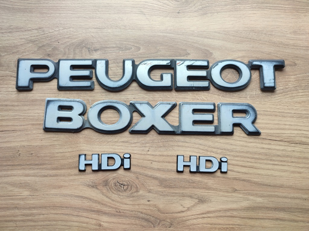 EMBLEMAT NAPIS PEUGEOT BOXER HDi - 12209590059 - oficjalne archiwum Allegro