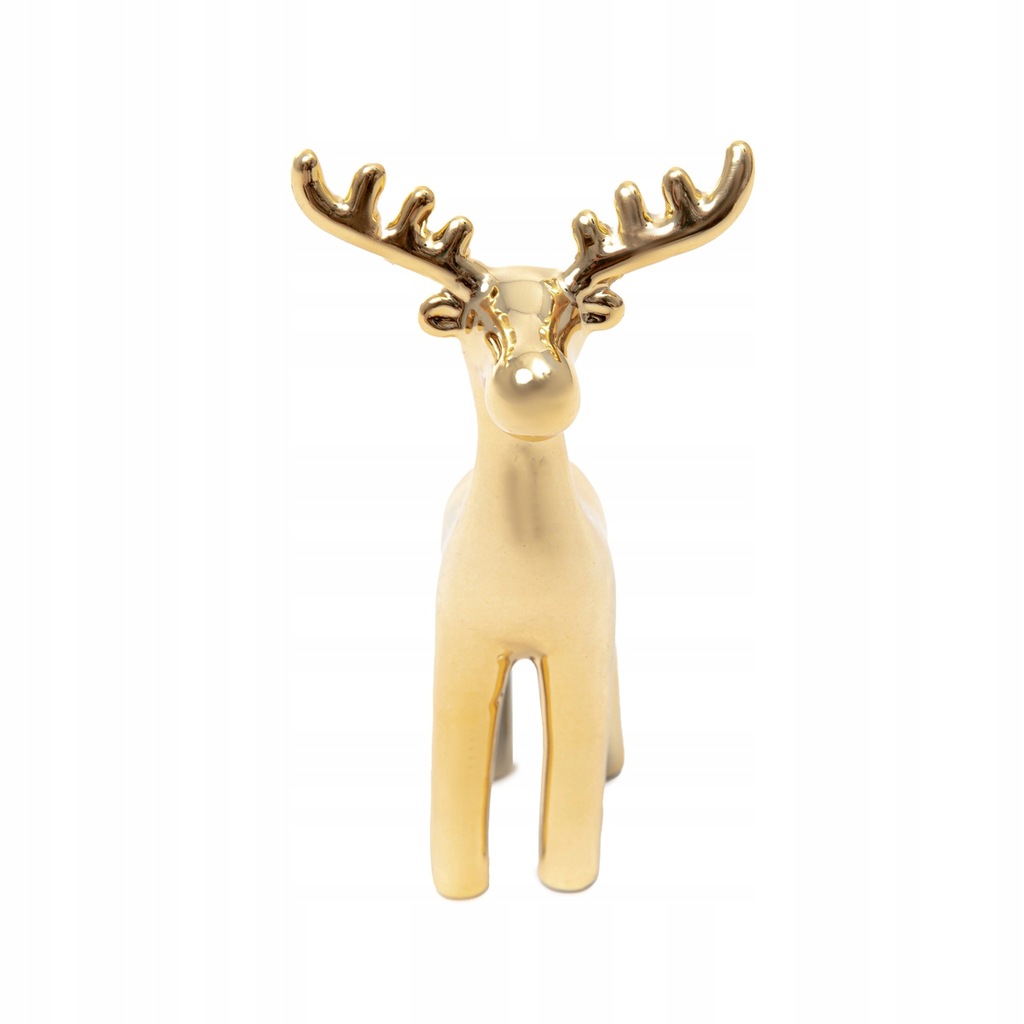 Renifer złoty DEKORACJA DARIAN 8x15 cm HOMLA - 12752695552 - oficjalne ...