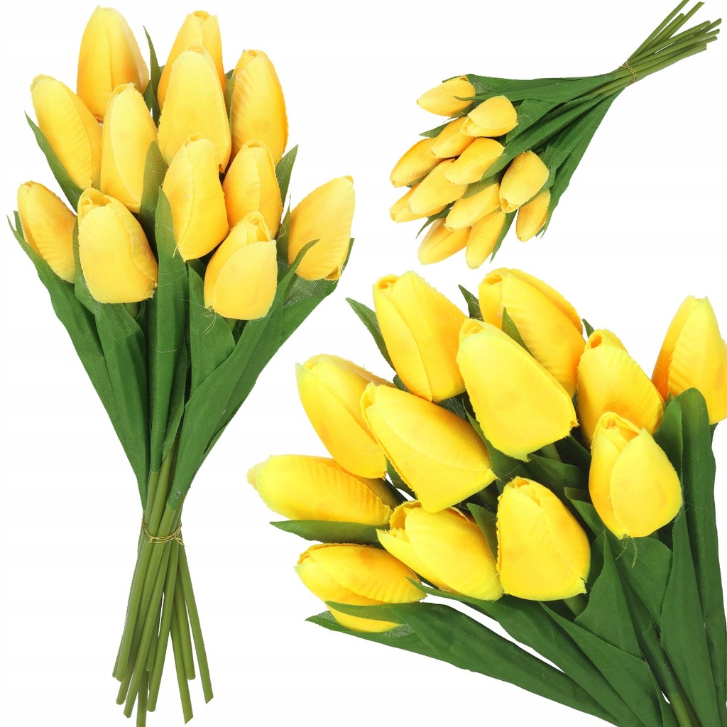 TULIPANY BUKIET TULIPANÓW TULIPAN LIŚCIE DUŻY XXL - 13102634777 ...