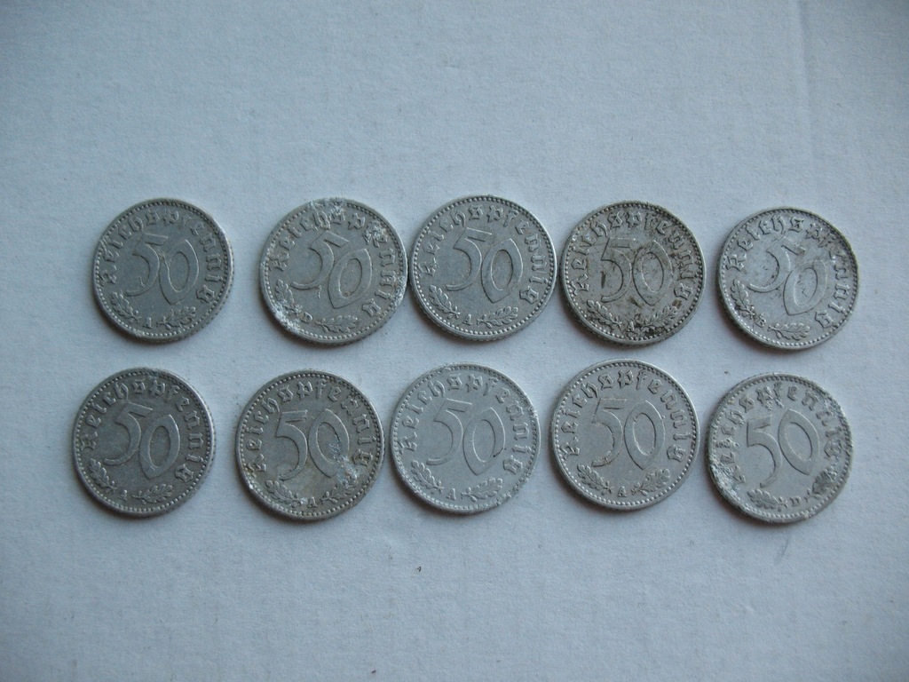 III RZESZA II WOJNA ŚW.MONETY ŻOŁD ŻOŁNIERZA WH/SS - 12964098824 ...