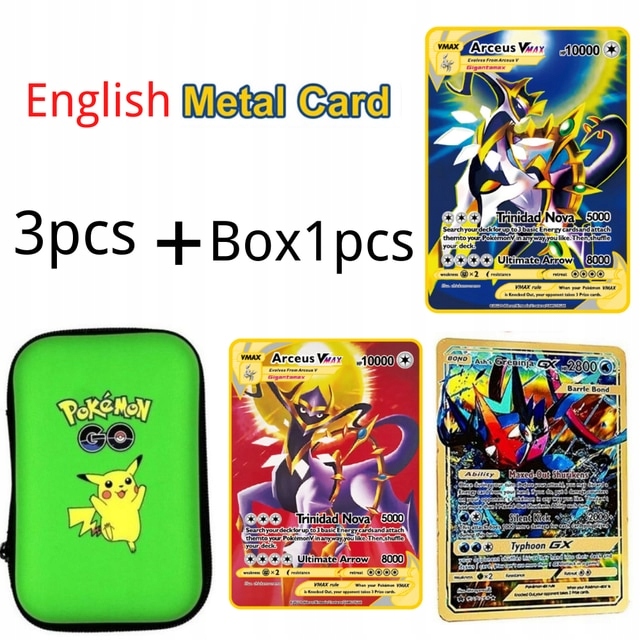10000 punkt arceus vmax pokemon metalowe karty kar - 13058908137 ...