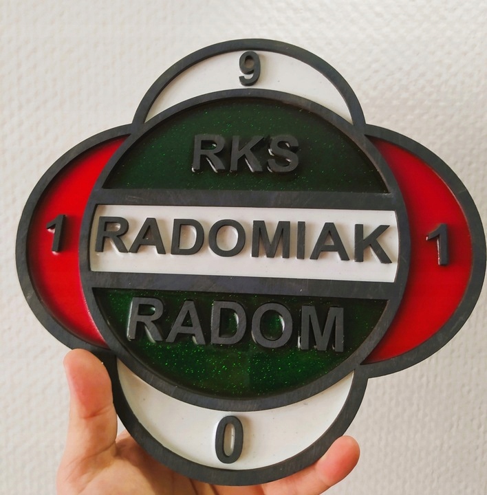 Radomiak Radom - HERB -z żywicy epoksydowej. - 15294897659 - oficjalne ...