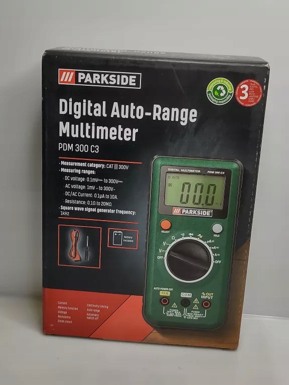 CYFROWY MIERNIK UNIWERSALNY PARKSIDE PDM 300 C3 - 12183895075 - oficjalne archiwum Allegro