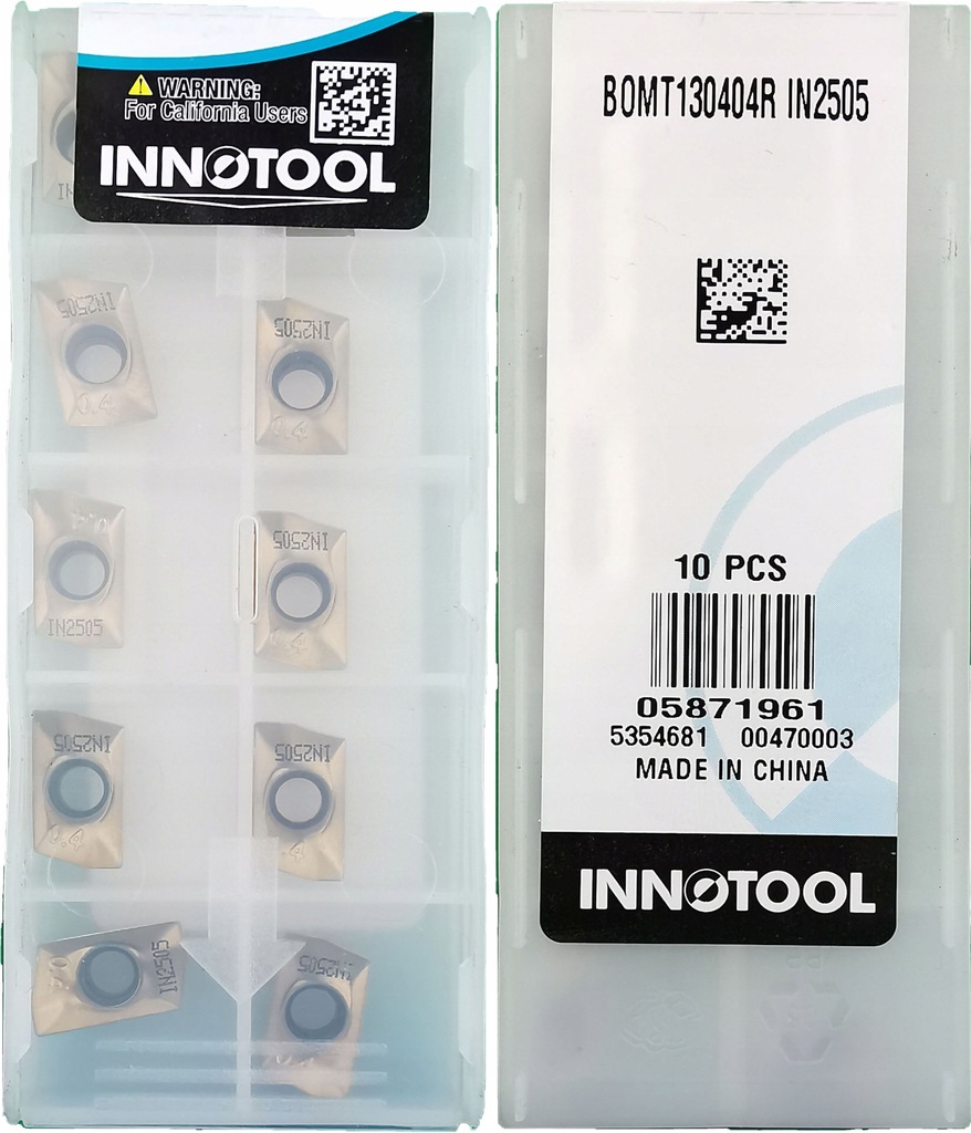 Płytki BOMT 130404R IN2505 INNOTOOL/INGERSOLL - 12703033810 - oficjalne ...