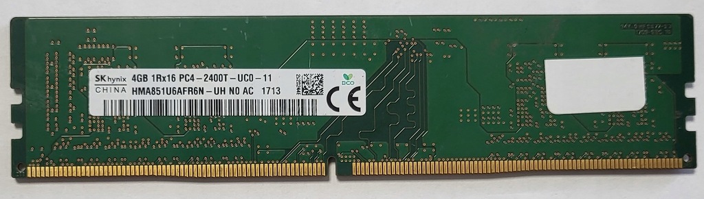 Pamięć RAM Hynix 4GB DDR4 2400MHz - HMA851U6AFR6N-UH N0 AC ...