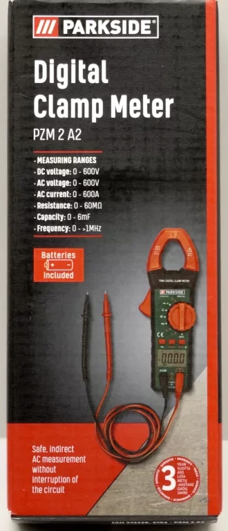 MULTIMETR CĘGOWY PARKSIDE PZM 2 A2 - 12132401547 - oficjalne archiwum Allegro