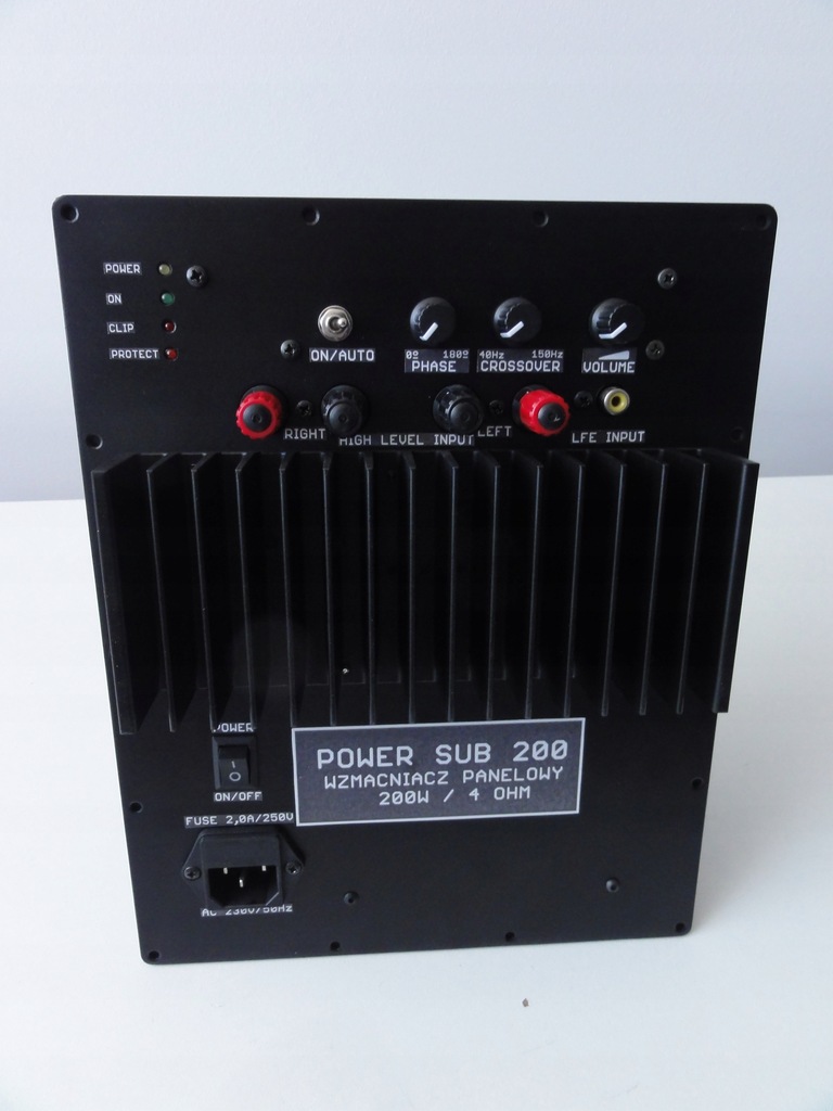 Panel 200W RMS/4ohm - wzmacniacz do subwoofera - 10790421390 - oficjalne archiwum Allegro