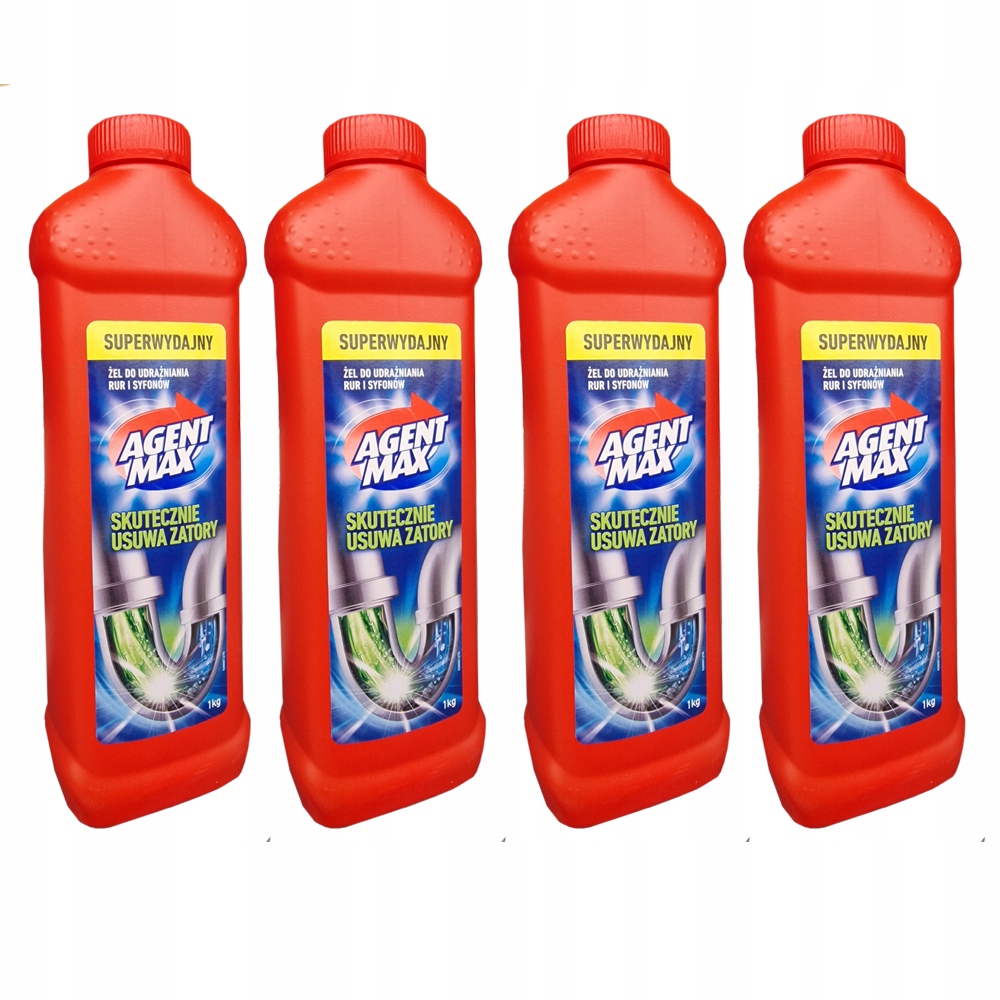 AGENT MAX ŻEL DO UDRAŻNIANIA UDRAŻNIACZ RUR 4KG - 13120416517 ...