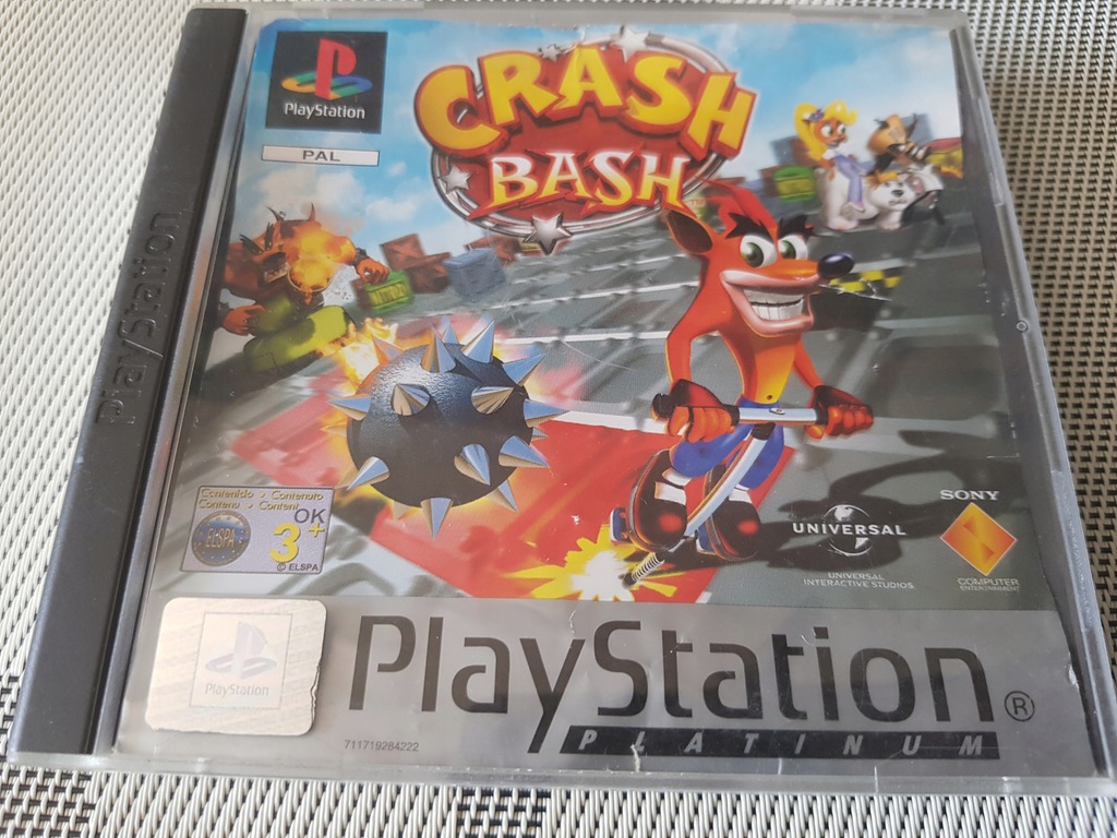 Crash Bash gra ps1 ps2 ps3 Sony PlayStation 1 2 3 - 12864692834 ...
