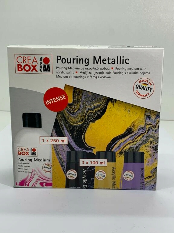 FARBY CREA BOX POURING METALLIC - 13415742085 - oficjalne archiwum Allegro