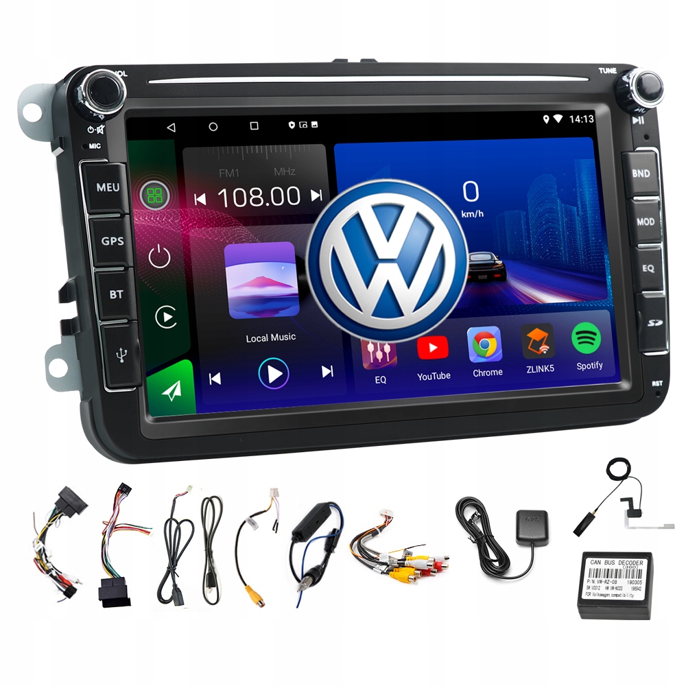 RADIO 2DIN ANDROID VW PASSAT GOLF B6 DAB CARPLAY - 13952738704 - oficjalne archiwum Allegro