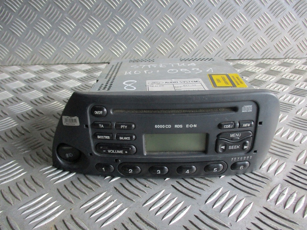 RADIO CD FORD STREETKA 6000 CD RDS EON +KOD - 7671401253 - oficjalne ...