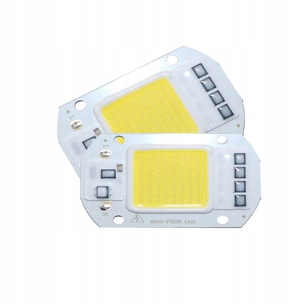 Dioda LED COB 50W 230V światło białe do halogenów - 12769216594 - oficjalne archiwum Allegro