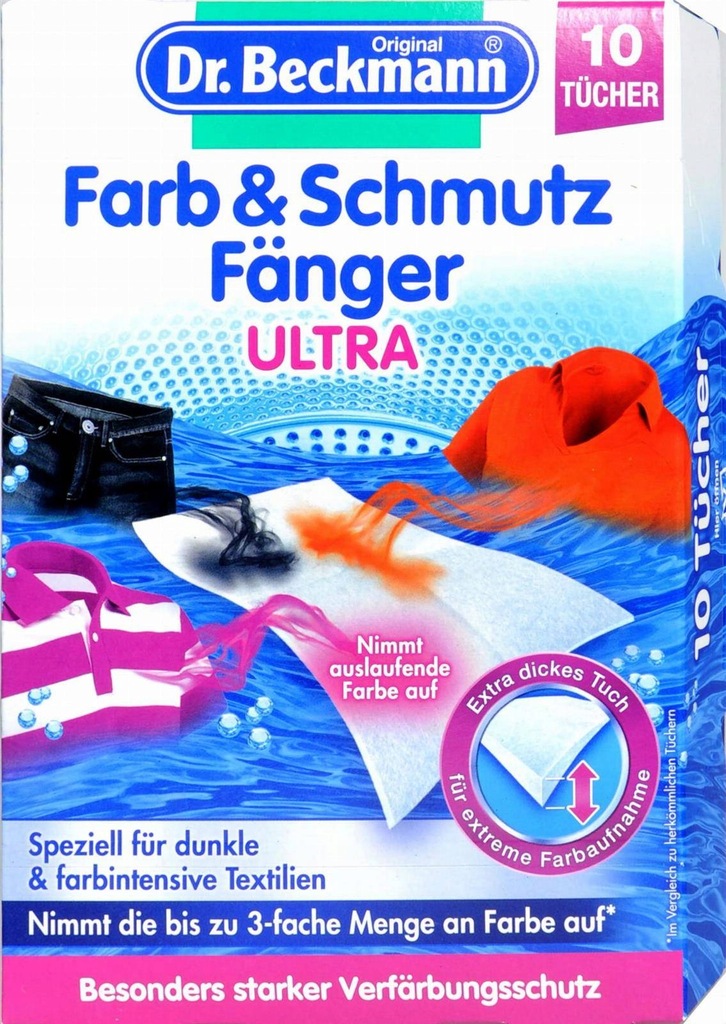 Dr.Beckmann Farb&Schmutz Ultra 10 szt. - 12160302385 - oficjalne archiwum Allegro