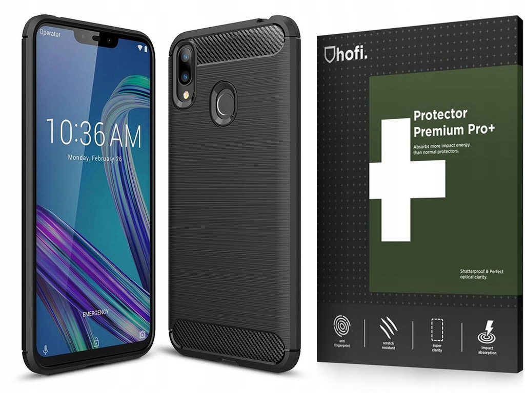 TPUCARBON ETUI CASE DO ASUS ZENFONE MAX M2 +SZKŁO - 7868398360 ...