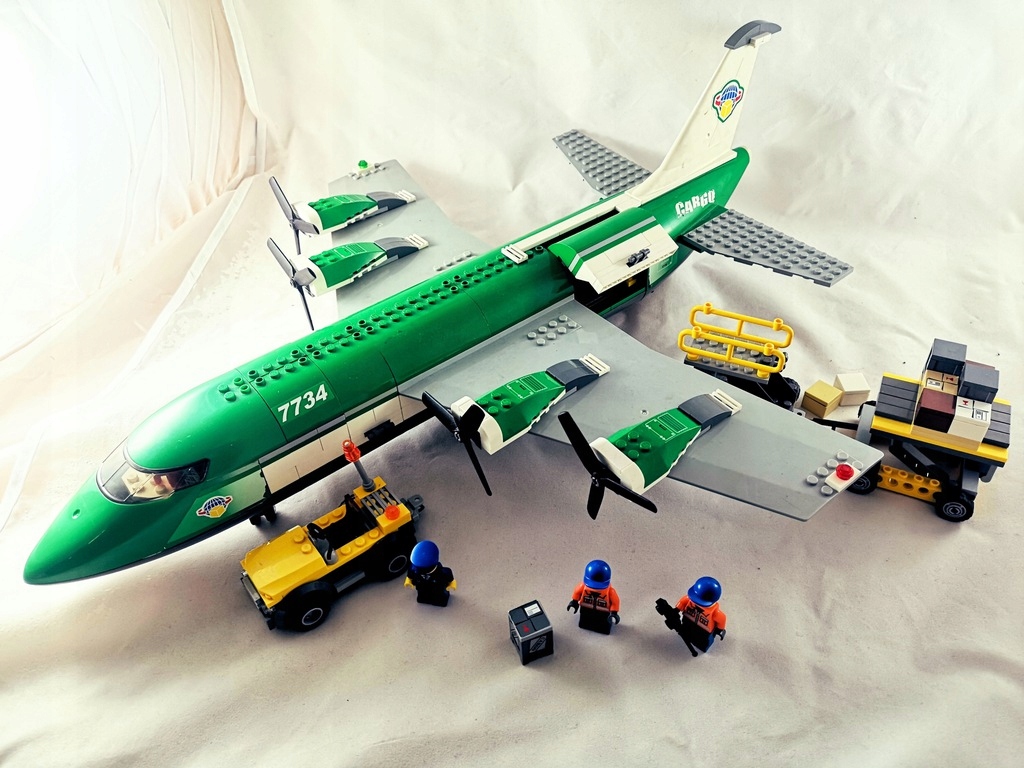 LEGO CITY 7734 Samolot Transportowy Cargo - 11534949476 - oficjalne ...