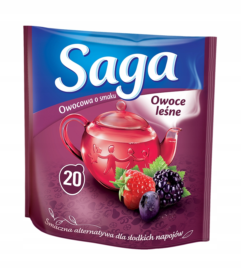 Herbata Owoce Leśne Owocowa 20tor -4szt SAGA - 10605219365 - oficjalne ...