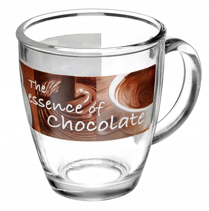Kubek szklanka z uchem 300 ml essence of chocolate - 9713383743 ...