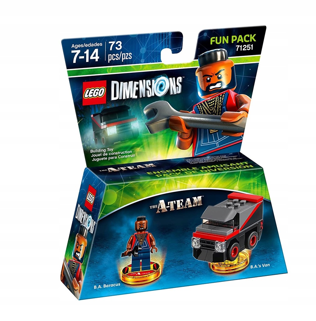 LEGO Dimensions A Team Fun Pack 71251 B.A. Baracus - 11510261162 ...