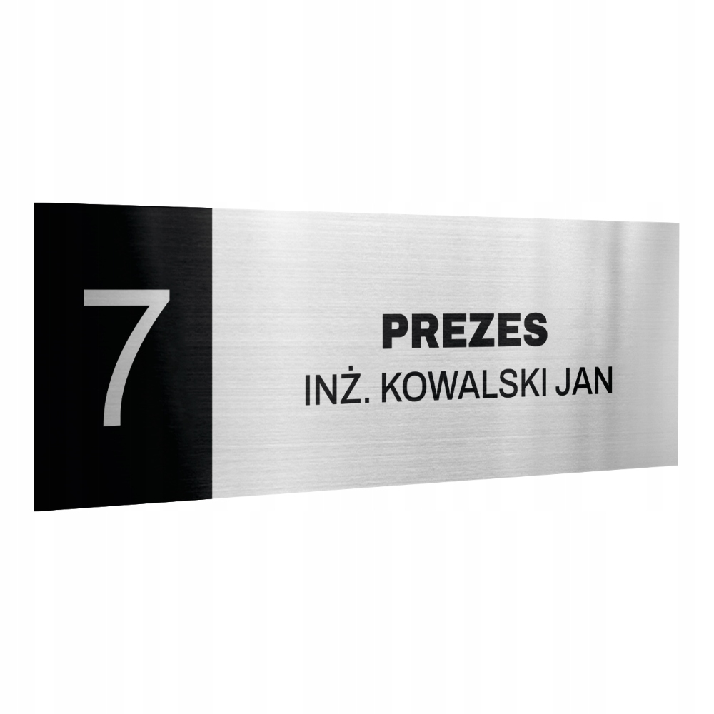 Tabliczka na drzwi napis prezes szef samoprzylepna - 12448215356 ...