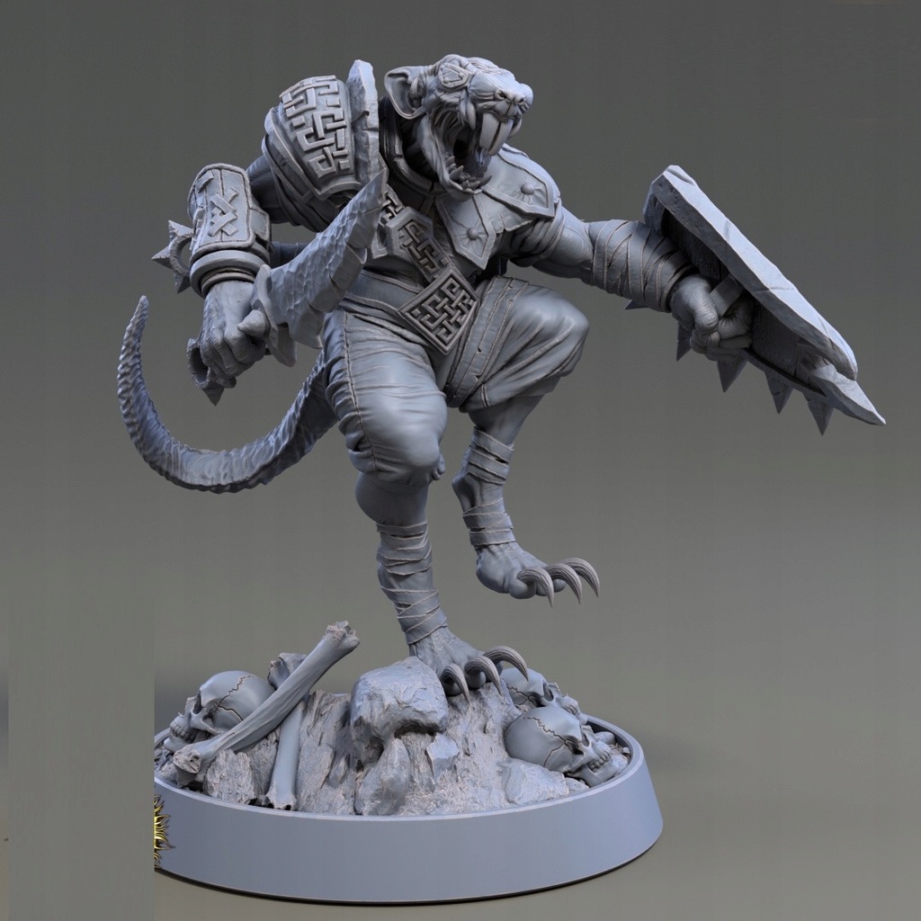 Stephan skaven szczur warhammer dnd figurka rpg 8k - 13170484605 ...