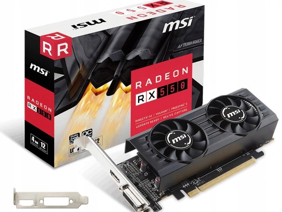 Karta MSI Radeon RX550 4GT LP OC 4GB DVI HDMI LP - 9872412700 ...
