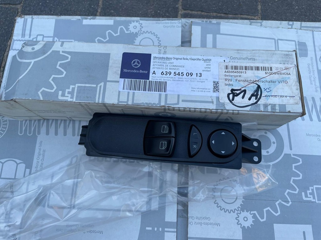 Przełącznik szyb NOWY ORYGINAŁ Mercedes Vito W639 - 14210787517 ...