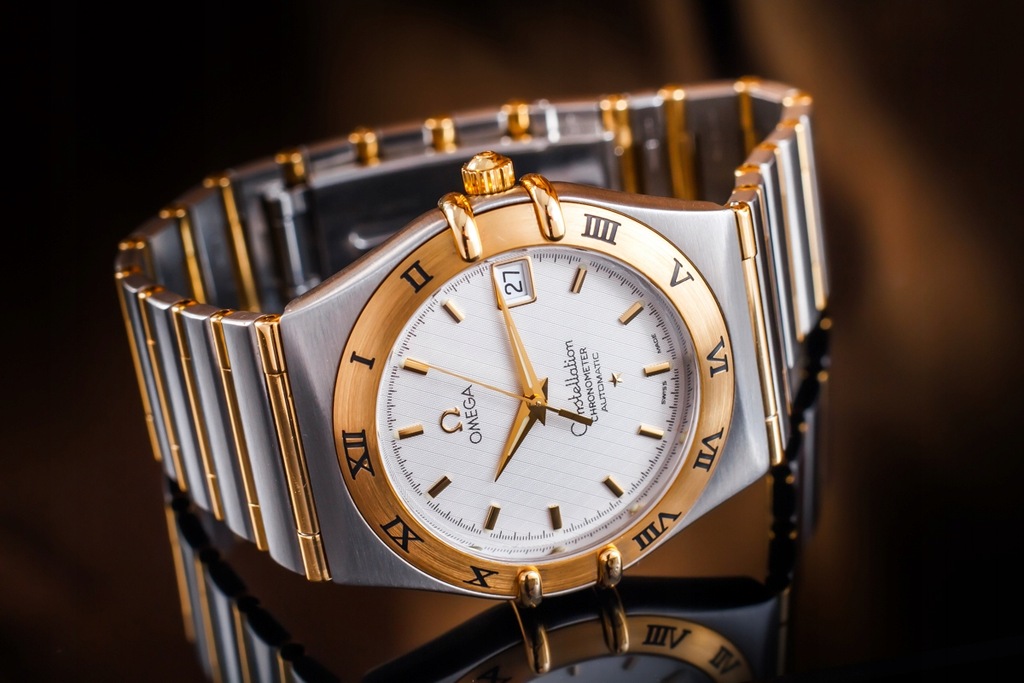 OMEGA CONSTELLATION AUTOMATIC COSC SS|18K GOLD 36MM/ETUI - 14648334496 ...