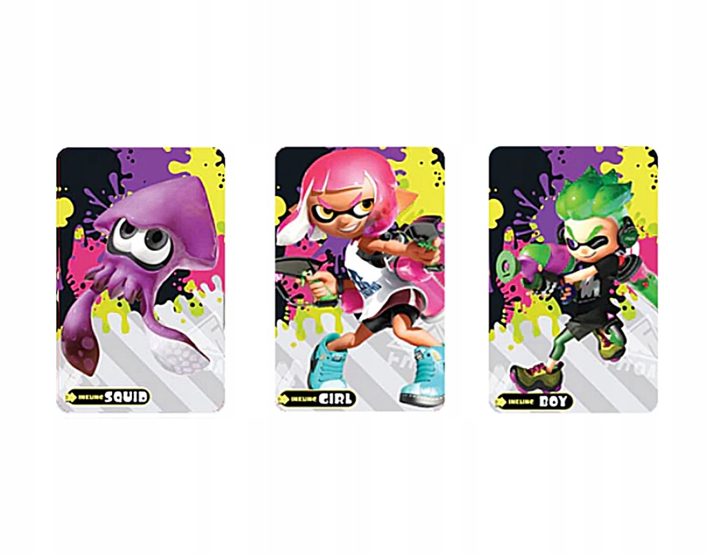 Splatoon 2 / 3 Amiibo Inkling Girl, Boy i Squid - 12689568585 ...