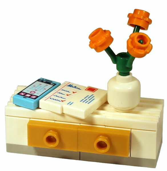 I676 Lego meble szafka lista list telefon kwiaty NOWE - 14518022478 ...