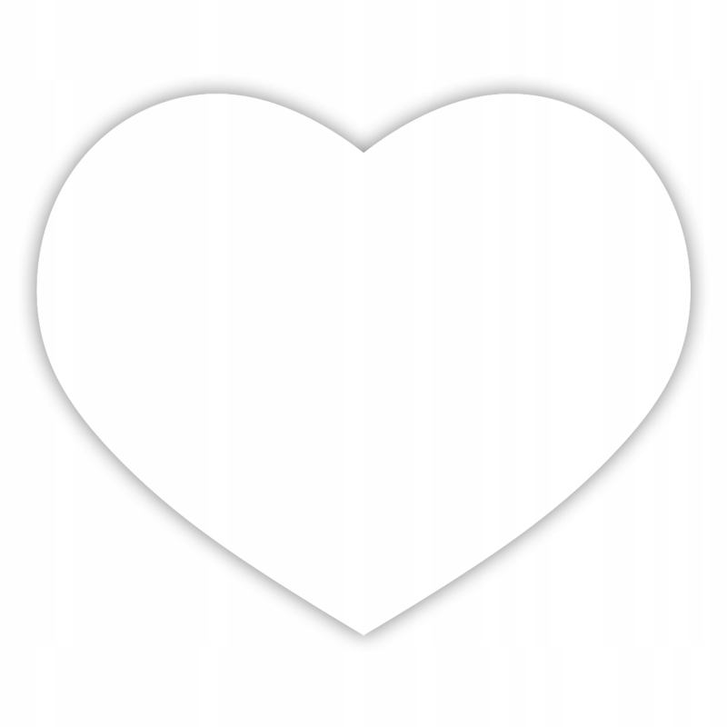 Tabliczka do druku SERCE - HIPS 1 mm - 100 sztuk - 8975804702 ...