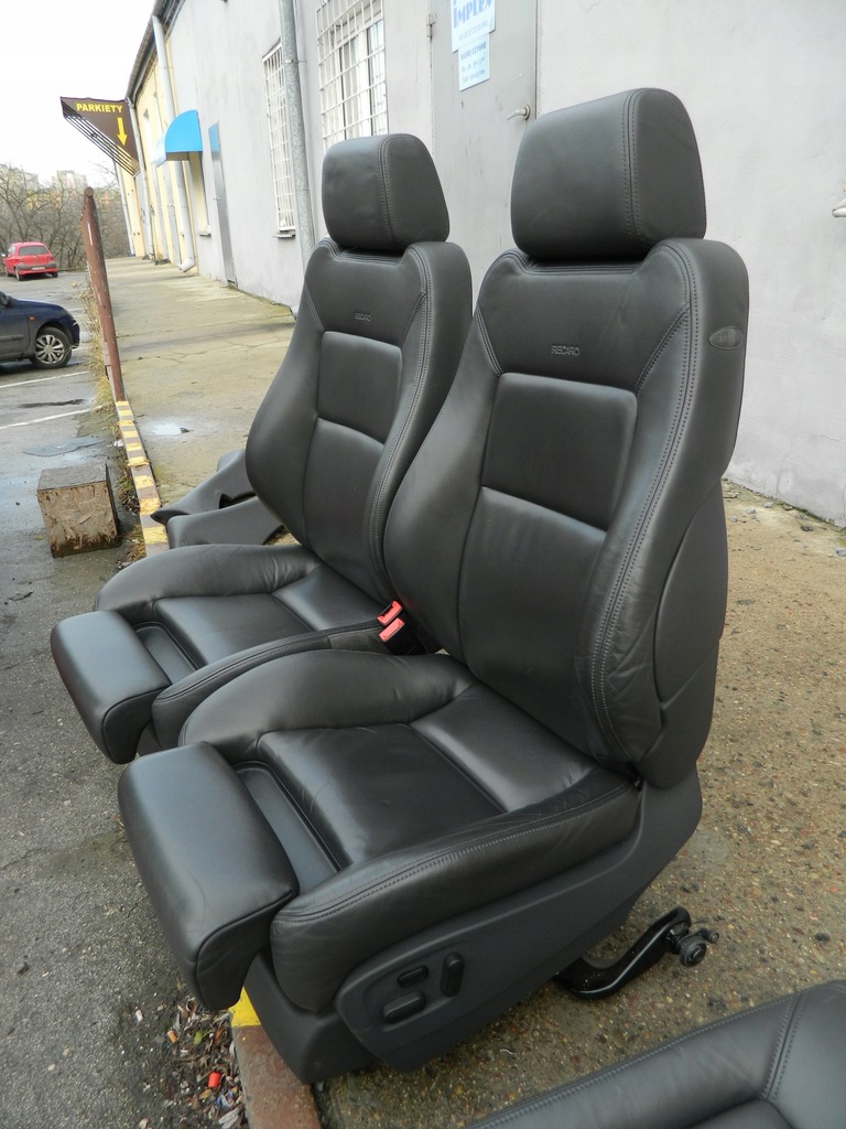 VW PASSAT B5 FL RECARO FOTELE SKÓRA PEDANTYCZNE EU - 7432608337 ...