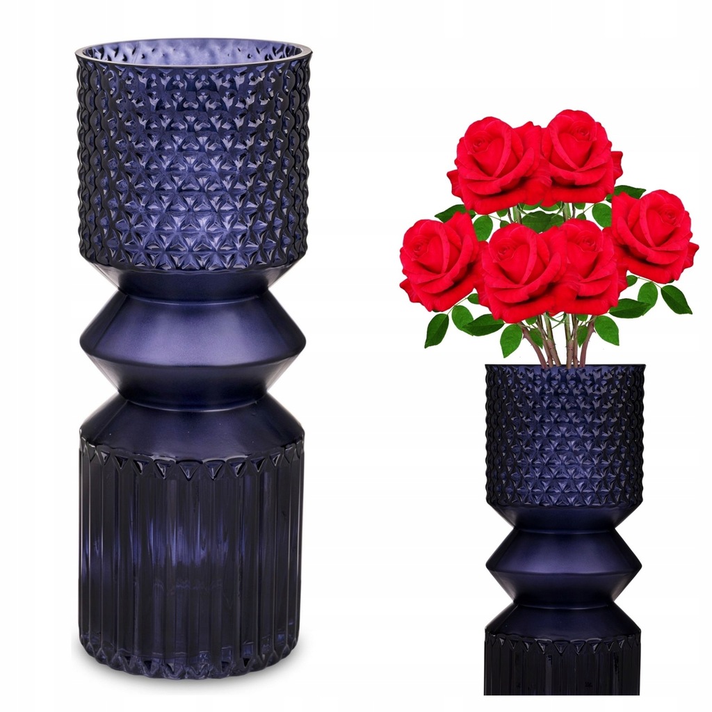 Купить Узкая высокая стеклянная ваза, PURPLE VINTAGE, 30 см: отзывы ...