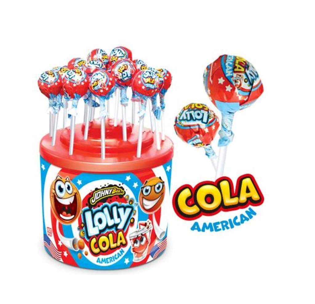 JOHNY BEE LIZAK LOLLY COLA 100 szt - 11888441864 - oficjalne archiwum ...