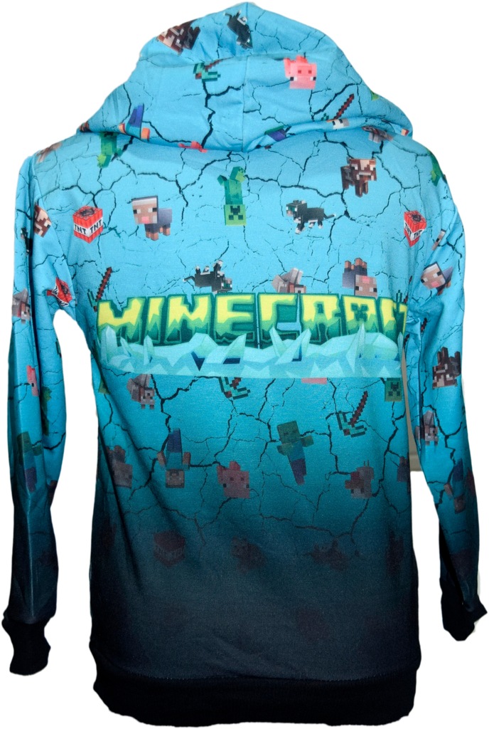 Minecraft Clipper , Bluza Dresowa z kapturem 122 - 12495346894 ...