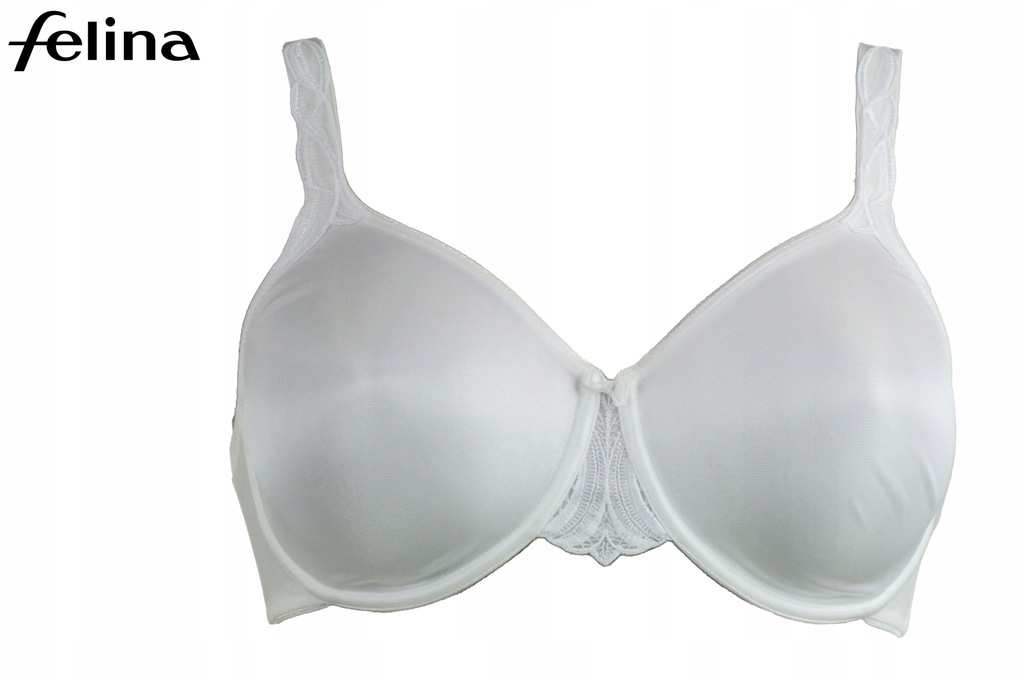 FELINA biustonosz biały prosty miękki 75E - 14510587562 - oficjalne archiwum Allegro