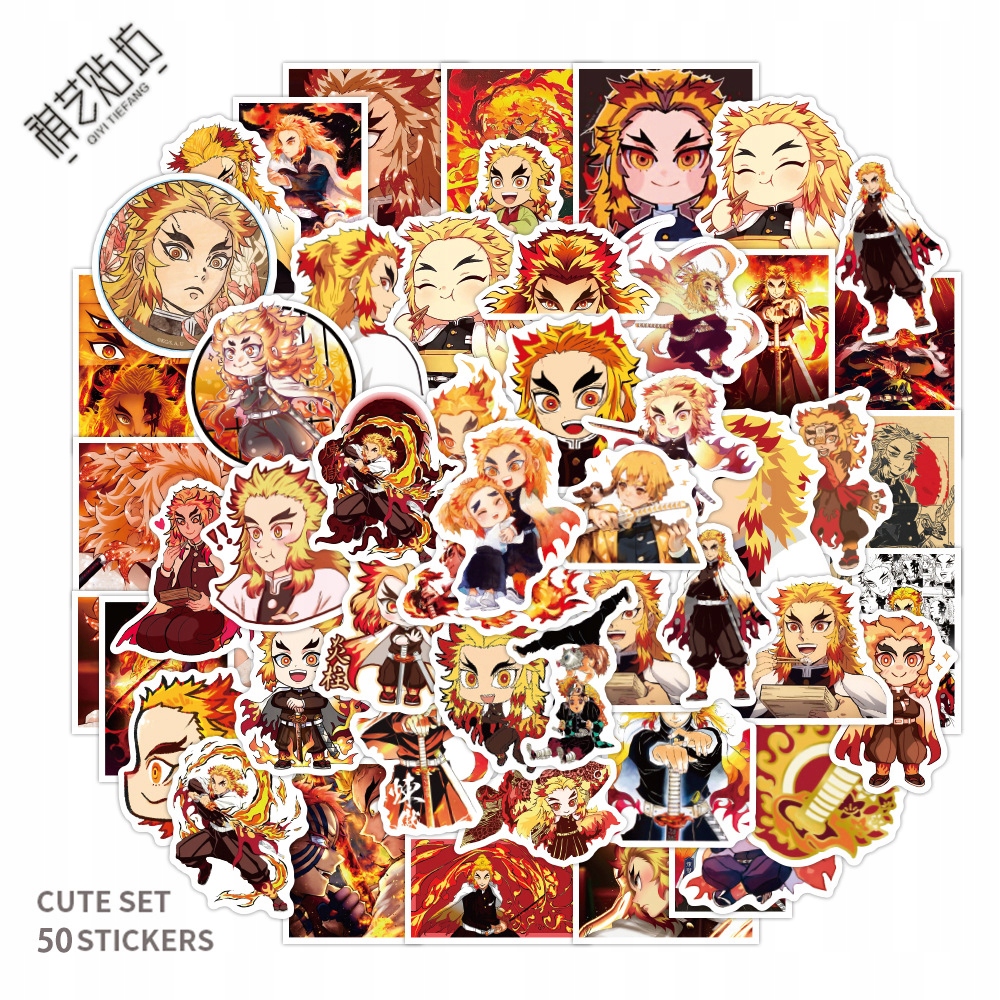 100 Anime Demon Slayer: Blade Graffiti Naklejki - 12103939765 ...