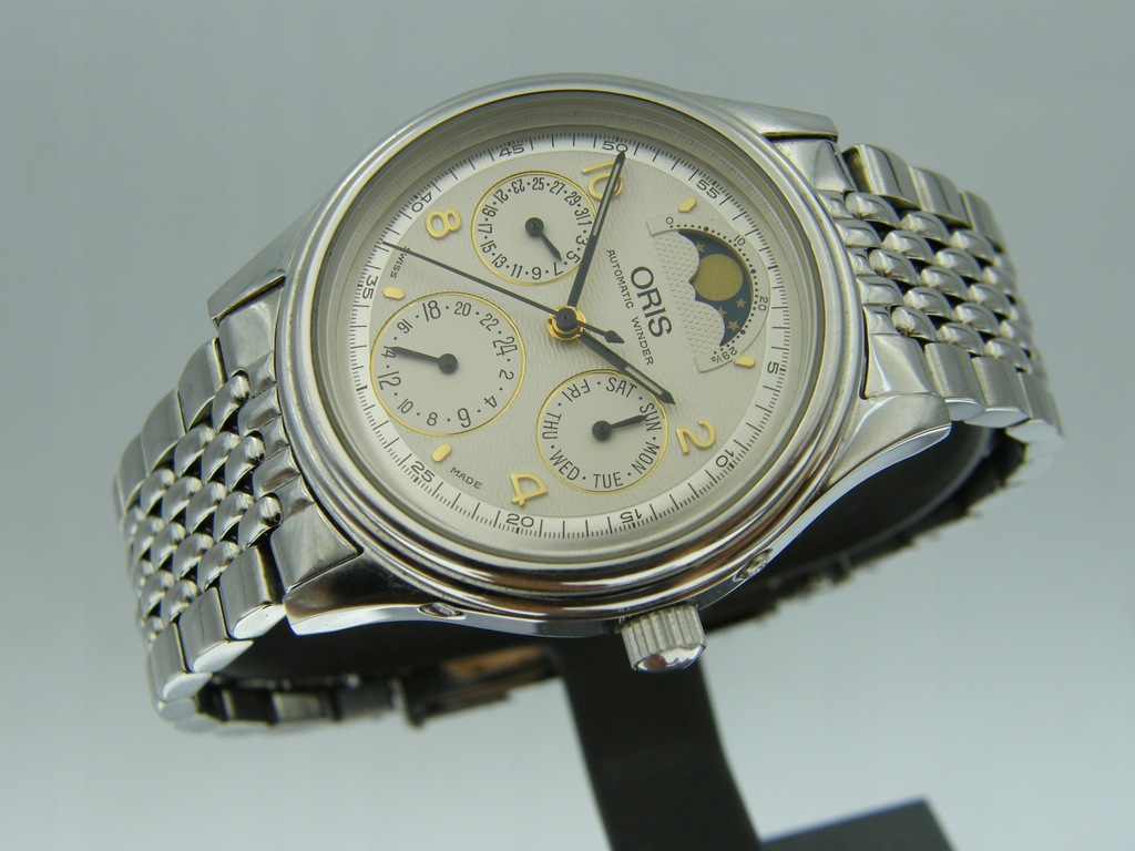 Oris Triple Date Moonphase Automatic z Piękną Tarczą w Stali na ...