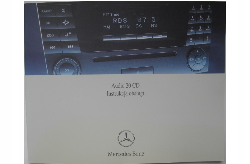 Mercedes Audio 20 CD Polska instrukcja radia W211 - 11682421691 - oficjalne archiwum Allegro