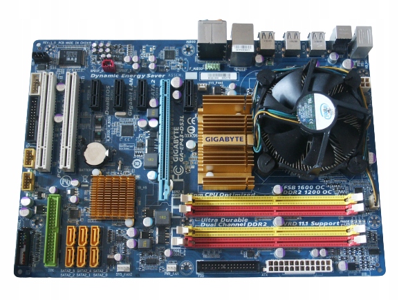 Płyta Główna Gigabyte GA-EP43-DS3L Core 2 Duo E8400 2x 3,00GHz LGA775 ...
