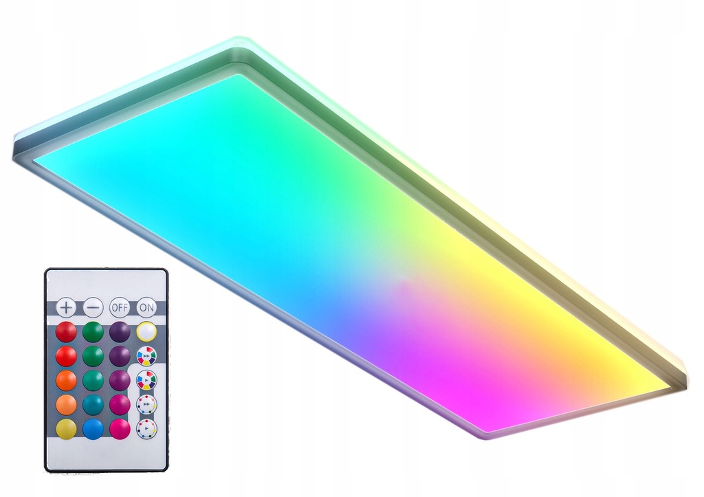 PLAFON - ULTRA CIENKI - 22W LED RGB + W - barwa NEUTRALNA - PILOT ...