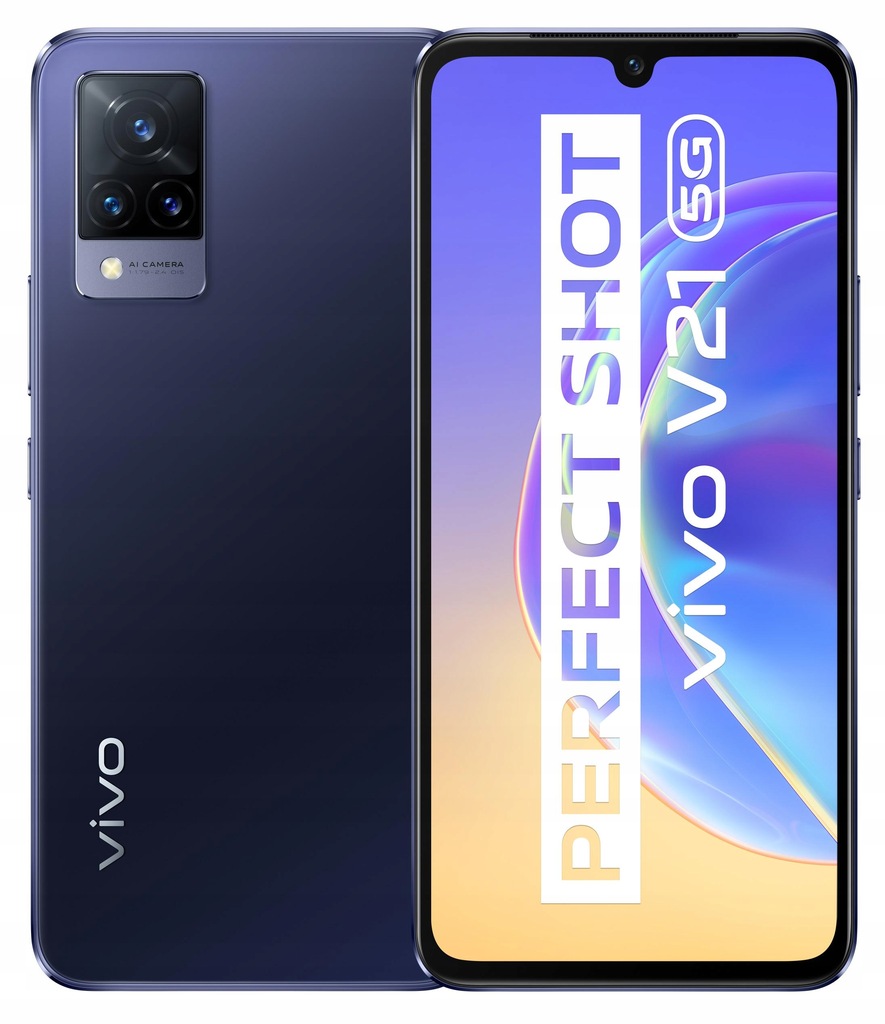 Vivo V21 5G V2050 6,44' 128G 8G DS 64MPx Blue Etui - 13045646791 ...