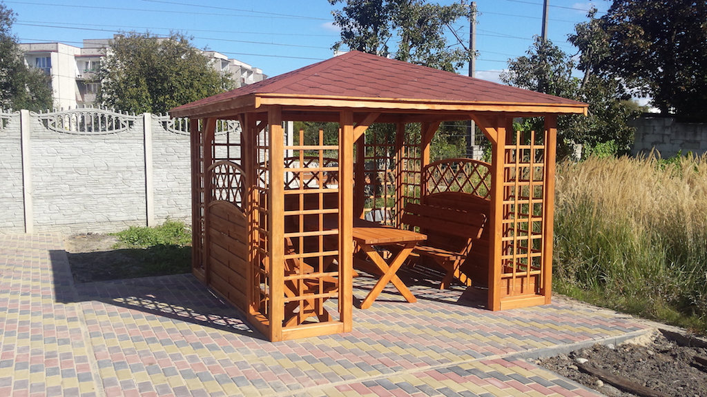 DREWNIANA ALTANA OGRODOWA ALTANKA ALTANKI ALTANY - 7265724905 ...