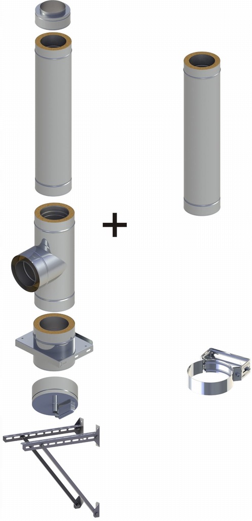Komin izolowany, wentylacja, gaz, olej 160/2 m - 10735470929 - oficjalne archiwum Allegro