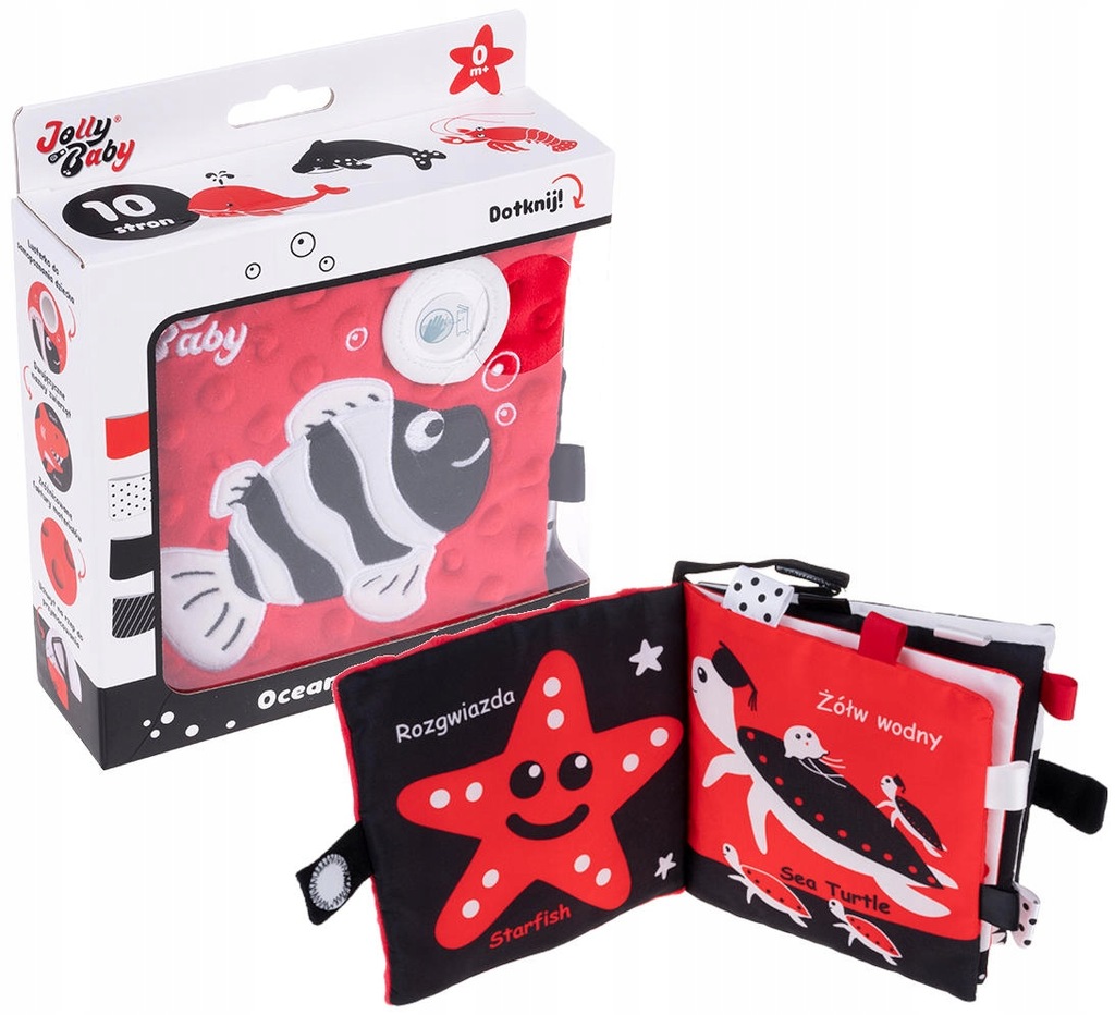 JOLLY BABY OCEAN SENSORY KSIĄŻECZKA SENSORYCZNA - 11774456345 ...