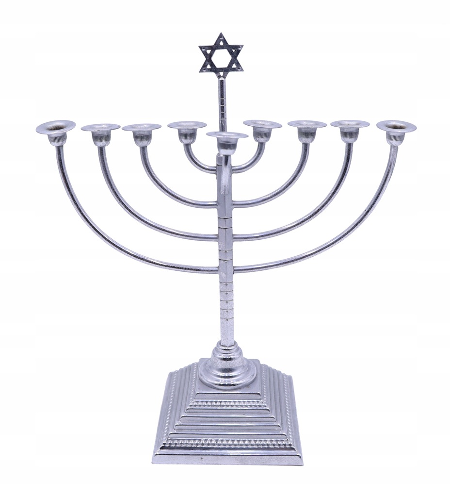 CHANUKIJA świecznik Gwiazda Dawida CHANUKA Święto Świateł Judaika ...