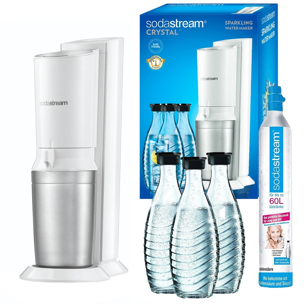 SATURATOR WODY SODASTREAM CRYSTAL 2.0 + DODATKI - 10888334583 ...