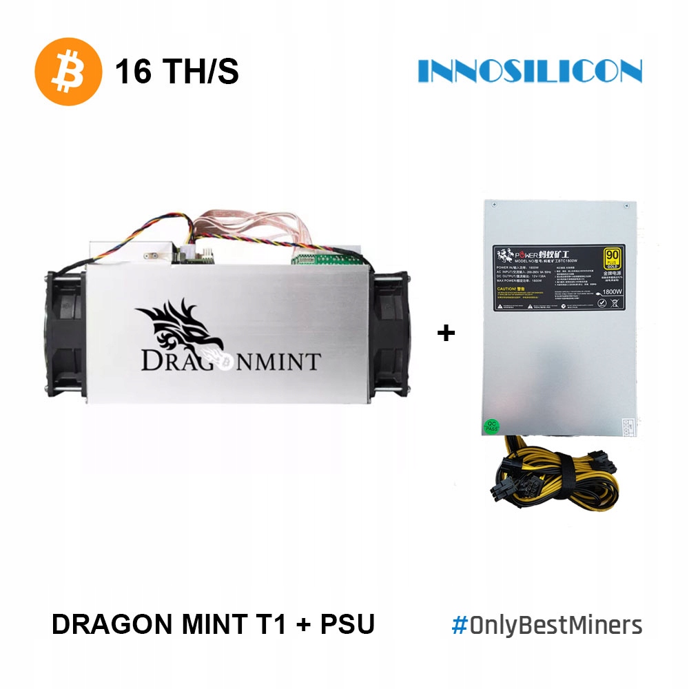 2 x DragonMint T1 16-17Th+PSU idealne Antminer S9 - 9256878330 ...